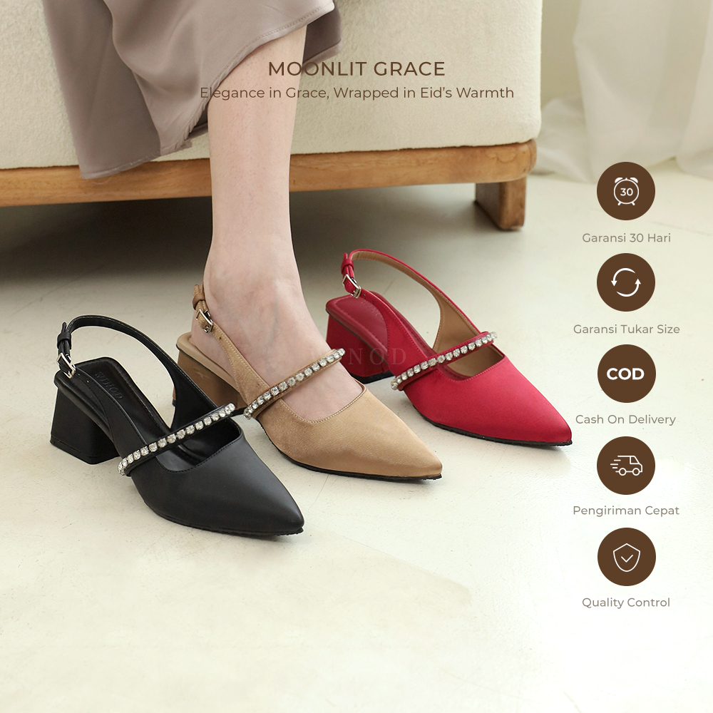 WINOD Savia Heels 5cm Daily Slingback High Heel Shoes | Shopee Malaysia