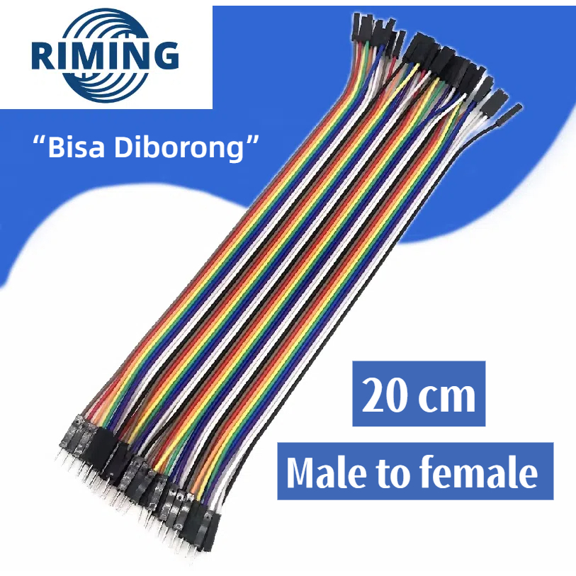 Arduino Male to female dupont jumper cable 40 pin 20 cm | Shopee Malaysia