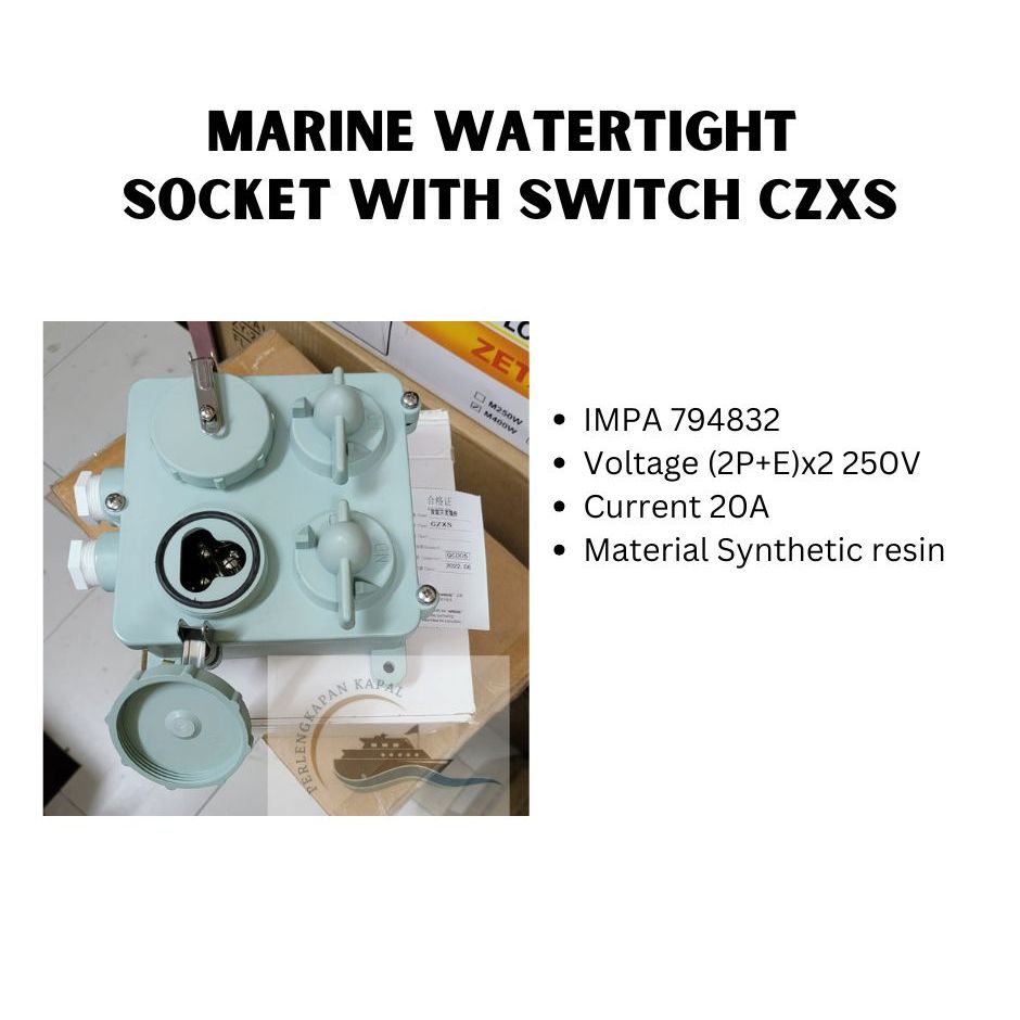 Marine Socket with Switch CZXS / Marine receptackle IMPA794832/ Marine ...