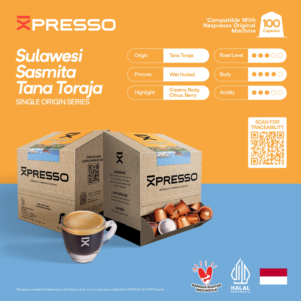 Nespresso Capsule Compatible Coffee Capsule Office Pack Sulawesi ...