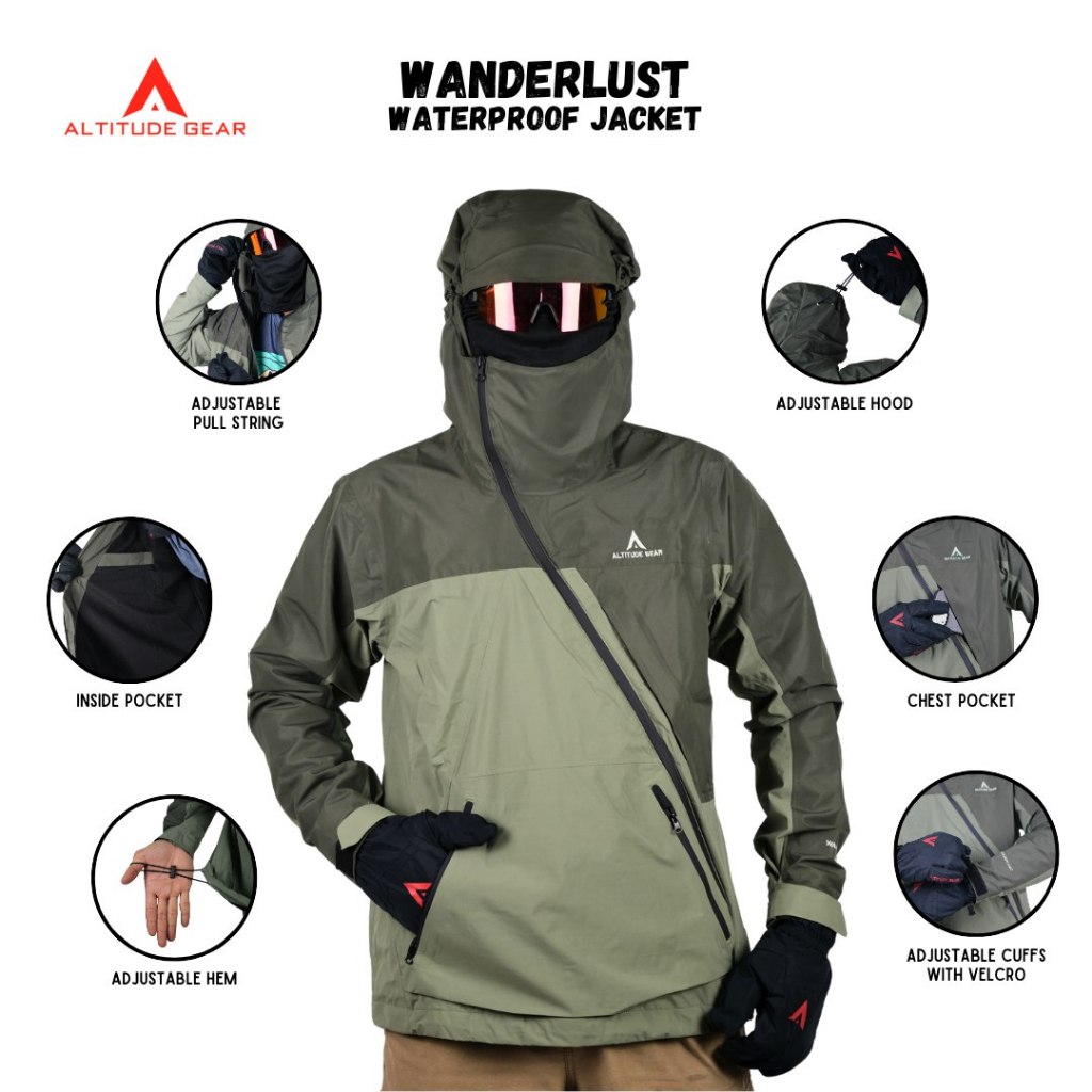 Altitude Gear Wanderlust Gorpcore Outdoor Mountain Jacket for Men and ...