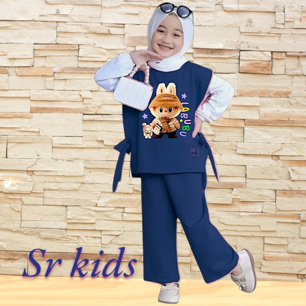 MUSLIM SET FOR GIRLS CHIKA LABUBU MODEL AGE 1-12 YEARS | Shopee Malaysia