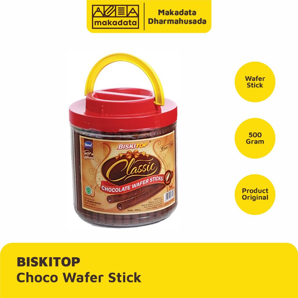 Biskitop CLASSIC CHOCOLATE WAFER STICK HANDLE 500 GRAM | Shopee Malaysia
