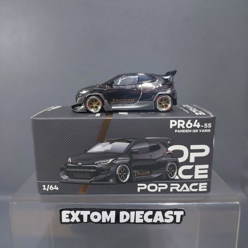 Pop Race Pandem GR Yaris Black Chrome Gold Rims | Shopee Malaysia