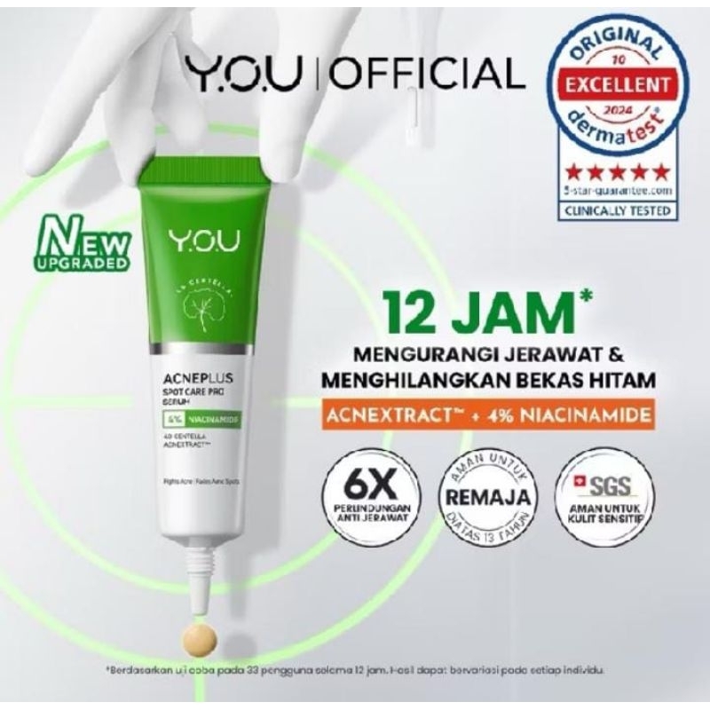 Y.O.U YOU ACNE PLUS SPOT CARE PRO SERUM 15 gr | Shopee Malaysia