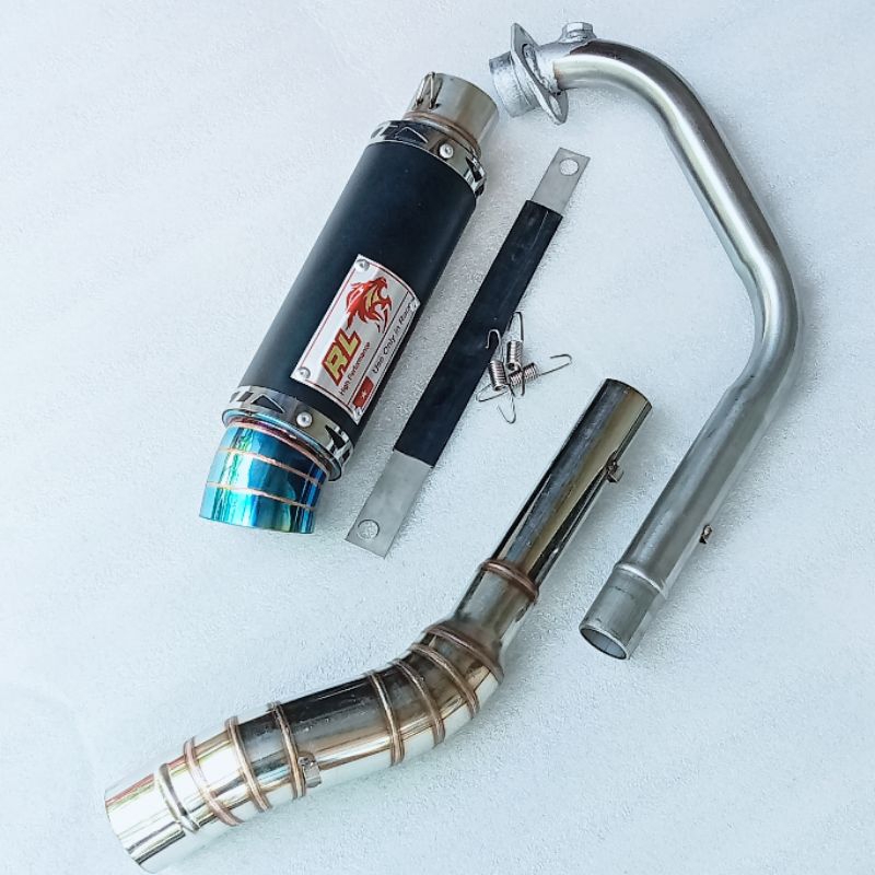 .. Red LEO RACING EXHAUST OPEN FOR RS150 RAIDER EX5 DASH 110 125C WAVE 110 125 LC135 Y15ZR SYM ...