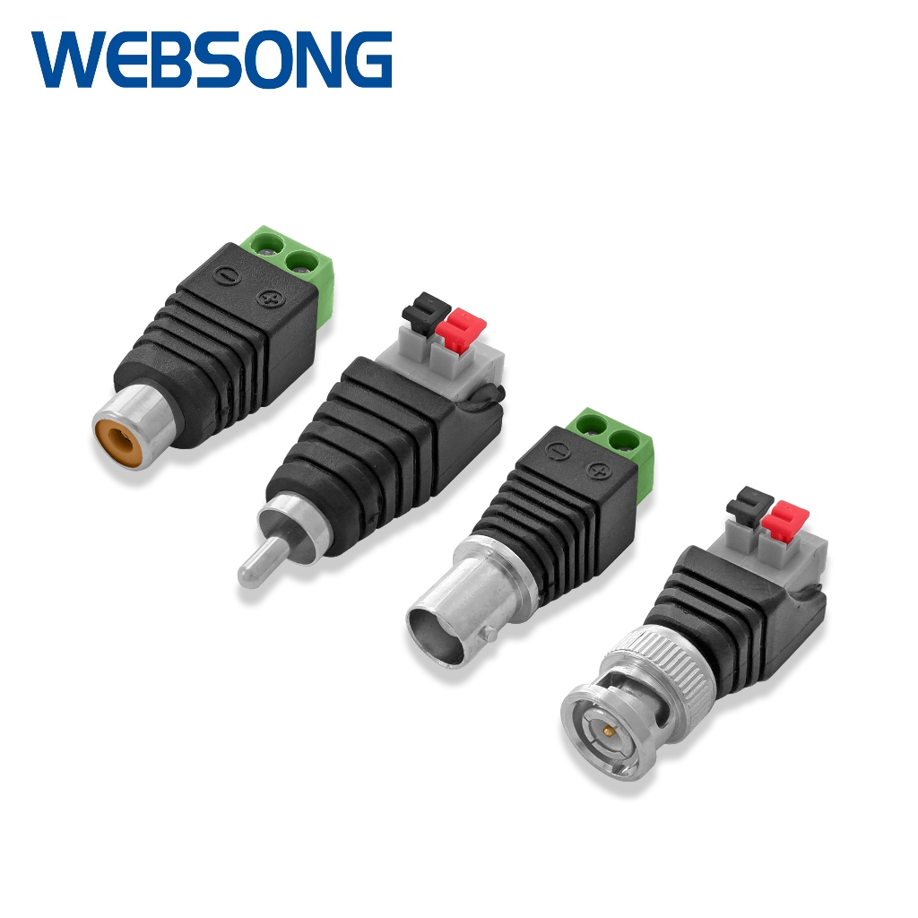 Rca BNC Male Female to Crimping Head Websong Connector | Shopee Malaysia