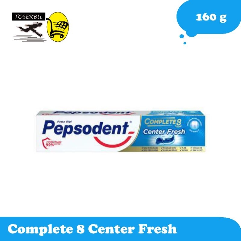 Pepsodent Toothpaste Complete 8 Center Fresh 160g | Shopee Malaysia