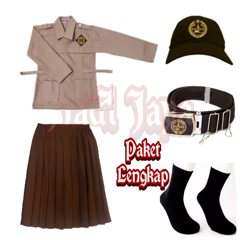 LONG FEMALE PRIMARY SCHOOL SCOUT UNIFORM SET | Shopee Malaysia
