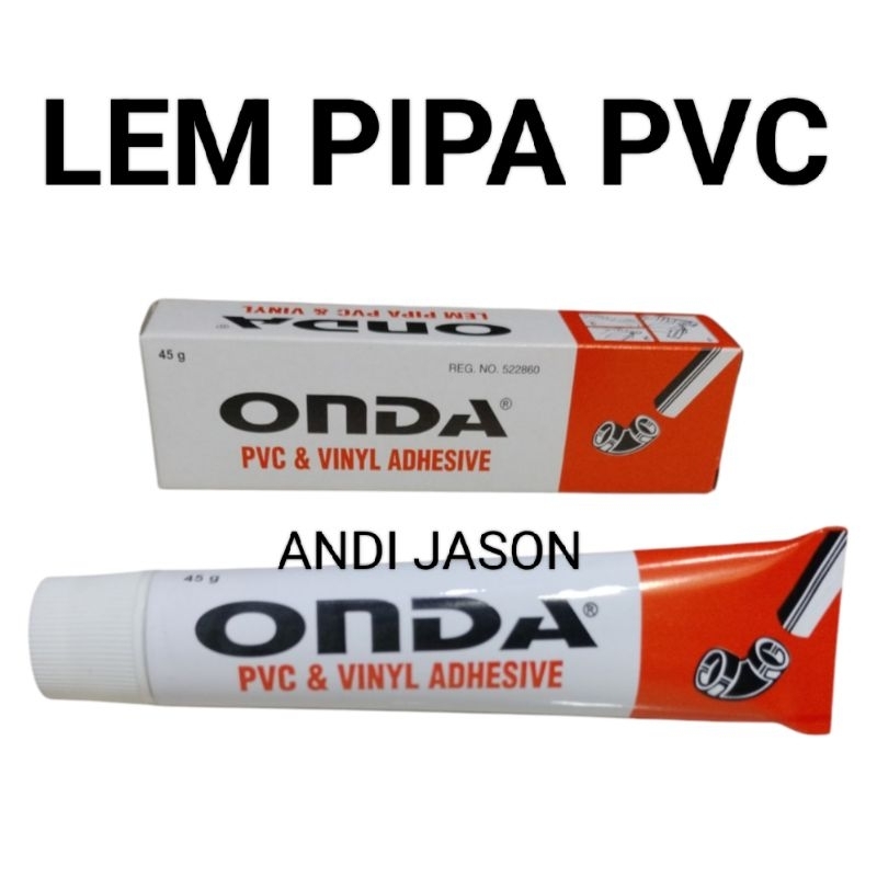 Onda PVC PIPE GLUE 45GRAM VINYL ADHESIVE PLASTIC PIPE GLUE | Shopee ...