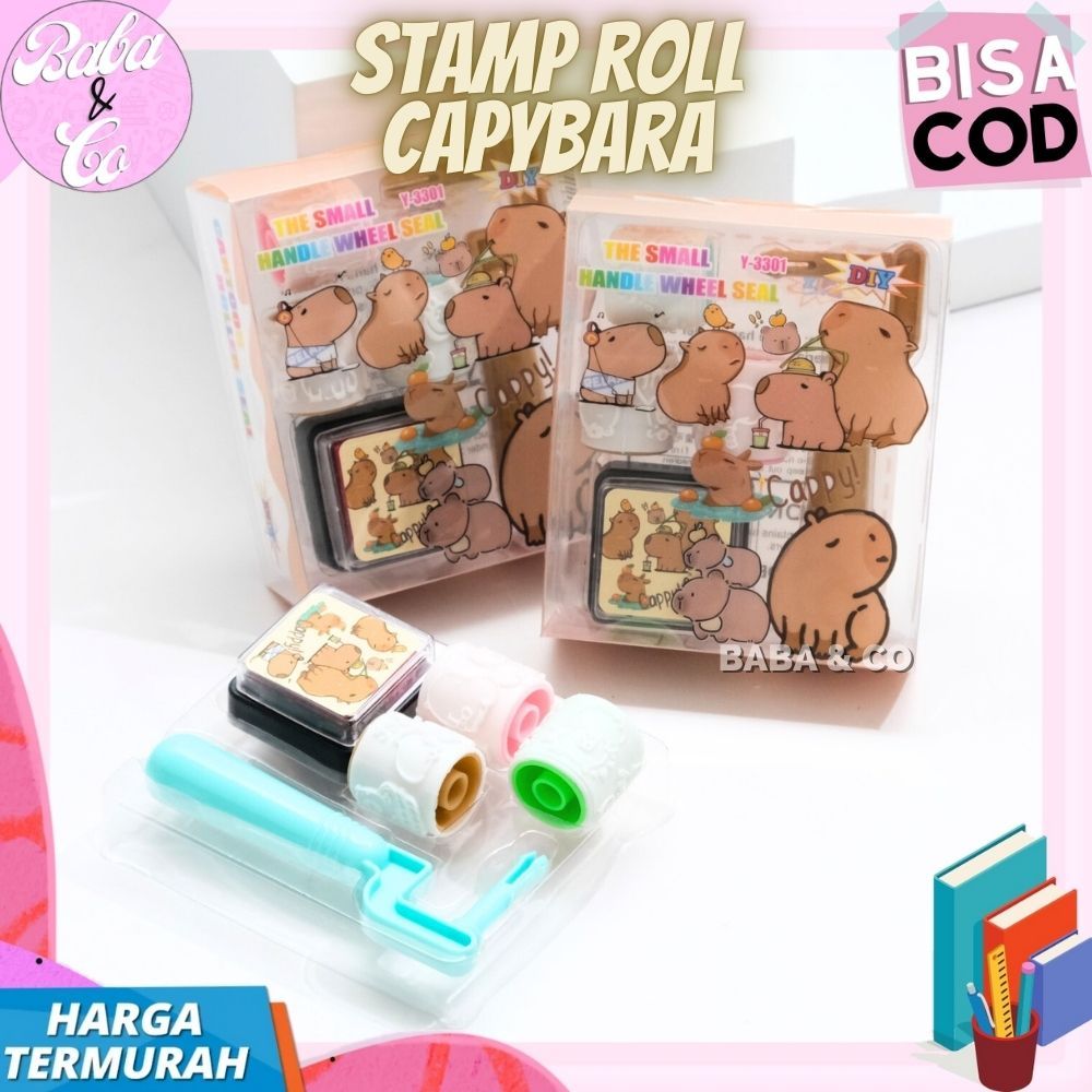 ROLLER STAMP CAPYBARA CUTE UNIQUE STAMP ROLL CAPYBARA CAP ROLLER ...