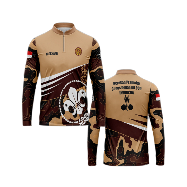 Men's scout shirt long sleeve teacher uniform jersey / boy / girl ...