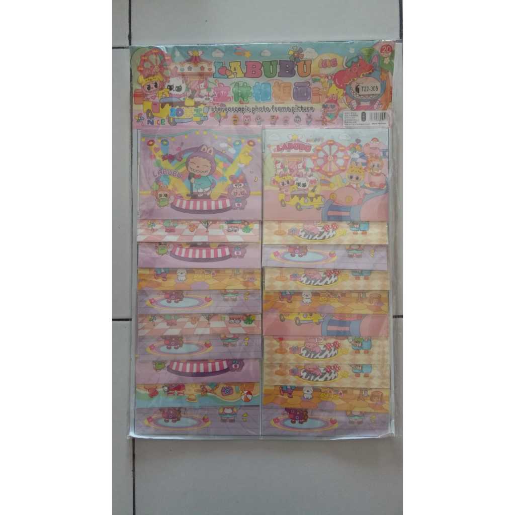 Labubu Character Figura / Photo Frame ( Stereoscopic Photo Frame ...