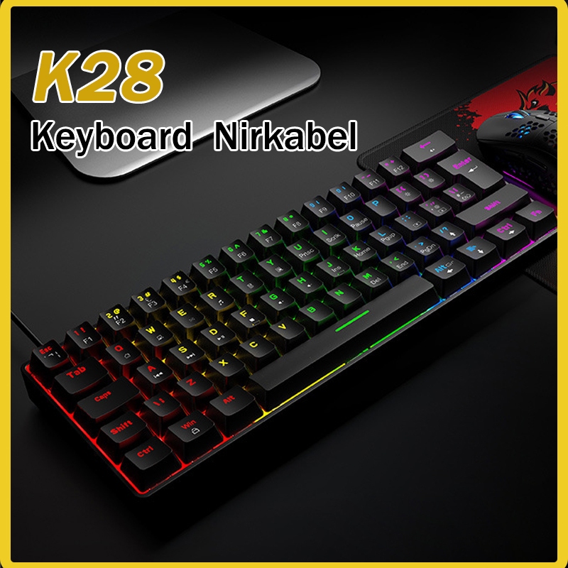 Mini RGB Hot-Swappable 78 Keys Ergonomic Design Gaming Keyboard ...