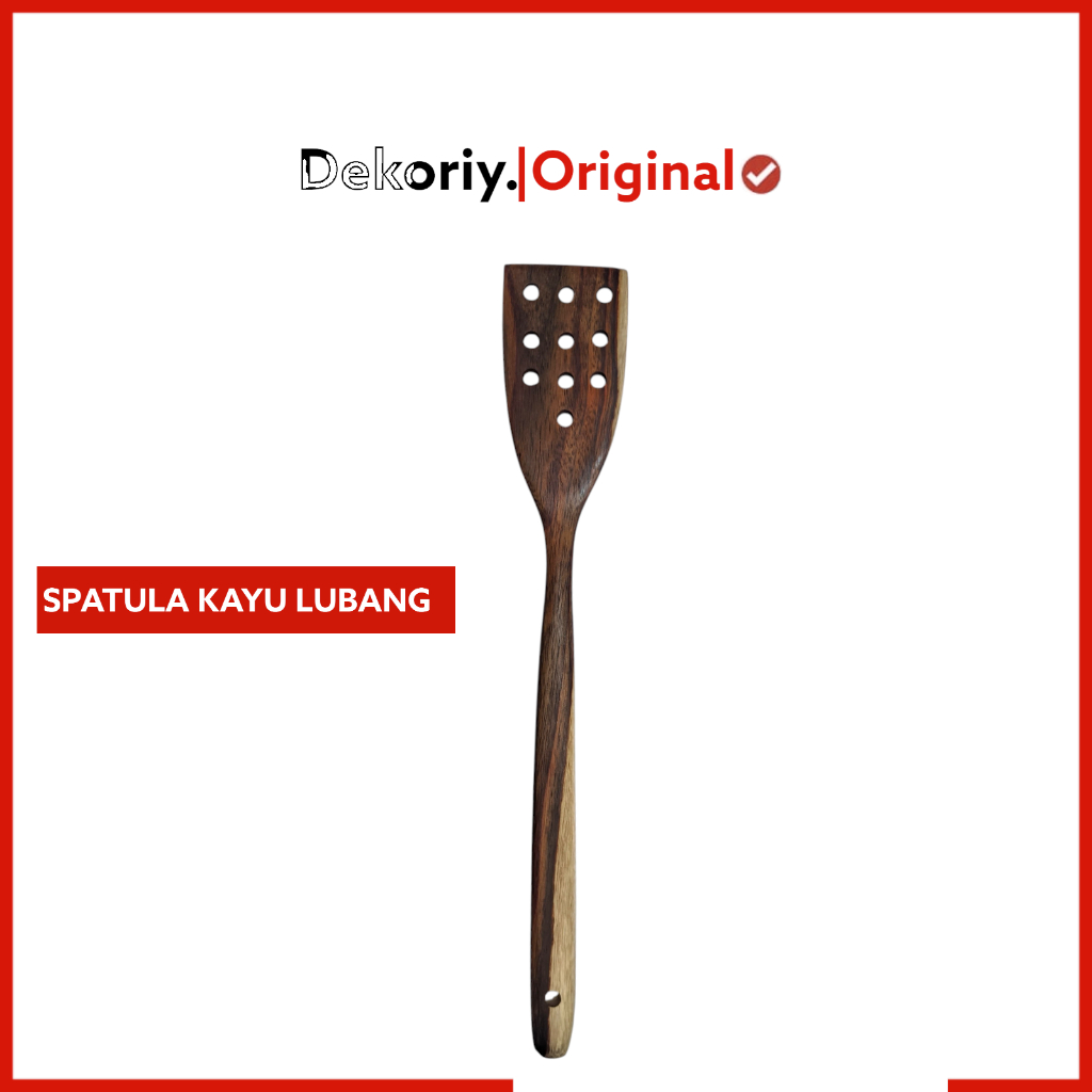 KAYU Wooden spatula sapatula hole model | Shopee Malaysia