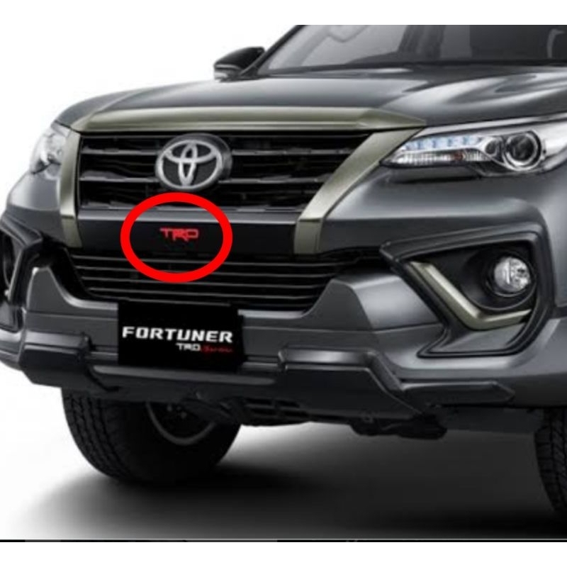 MERAH Original red TRD emblem for Toyota Fortuner | Shopee Malaysia