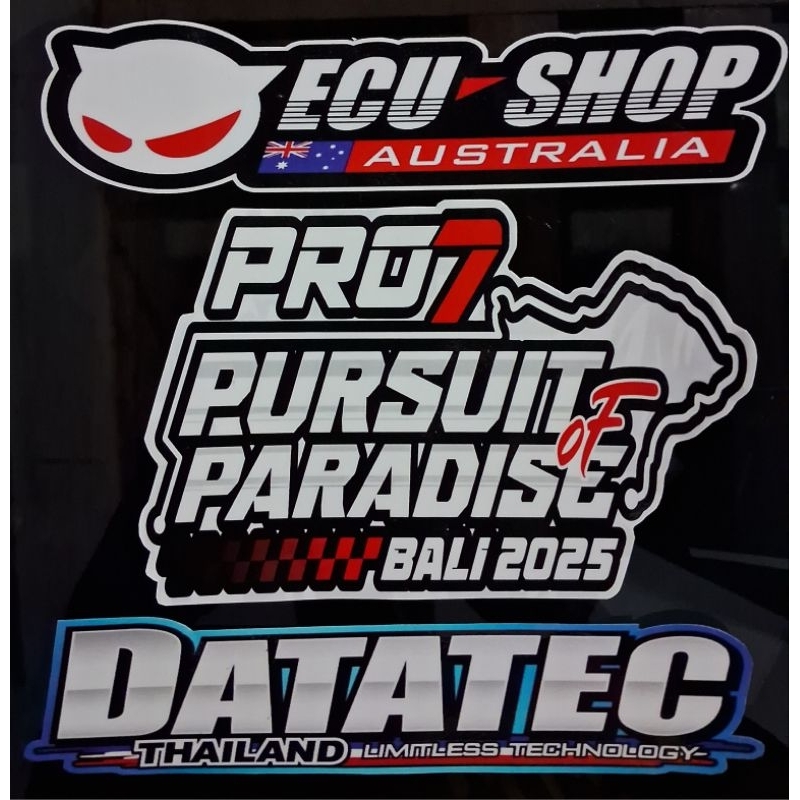 PRO7 Persuit Paradise 2025 Sticker, Ecu Shop, Ditatec | Shopee Malaysia