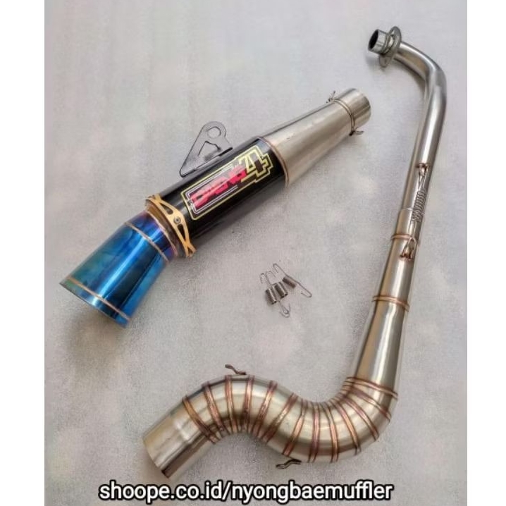 Daeng sai4 Pipe canister conical open specs exhaust Pipe for Wave 125 ...