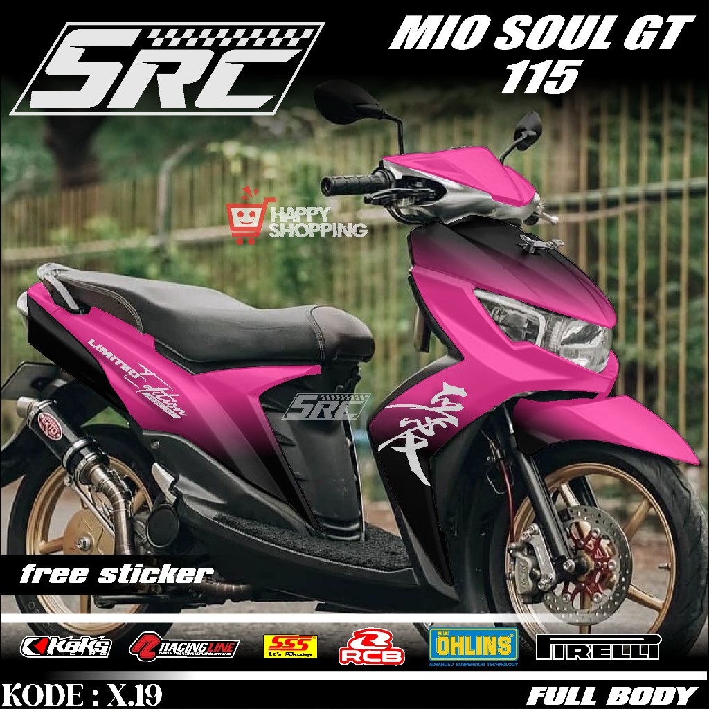 Yamaha Mio Soul GT 115 Full Body Decal Sticker 2012 2013 2014 2015 Full ...