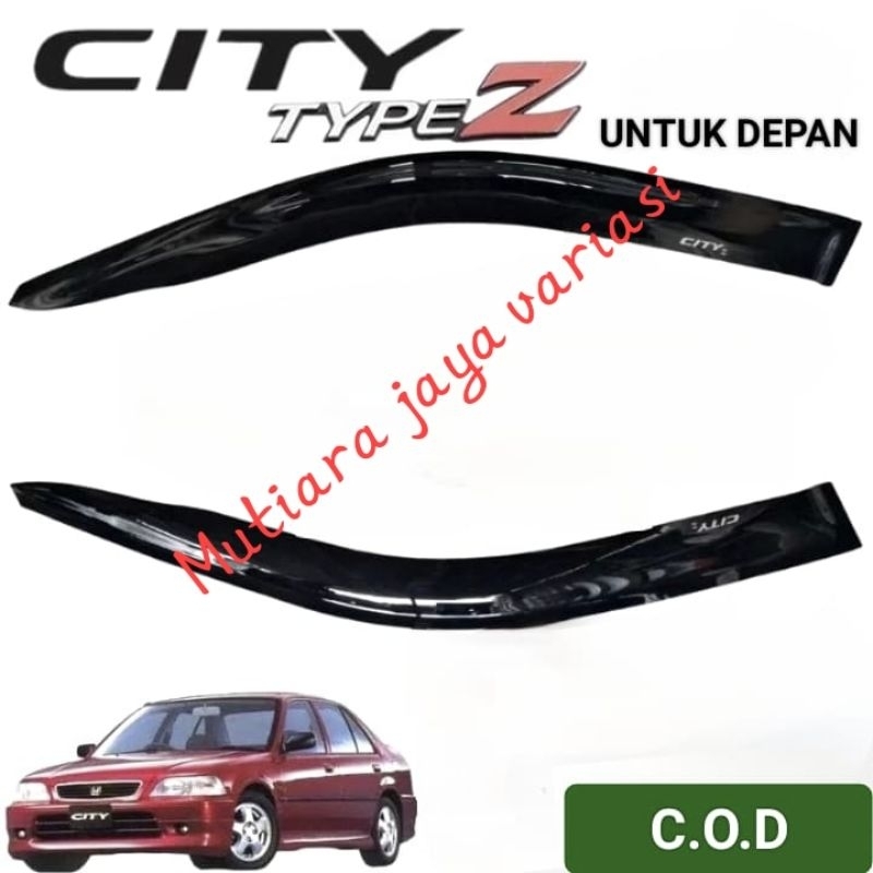 Honda CITY TYPE-Z CAR WATER GUTTERS FOR FRONT 1996-2002 CONVEX SLIM ...