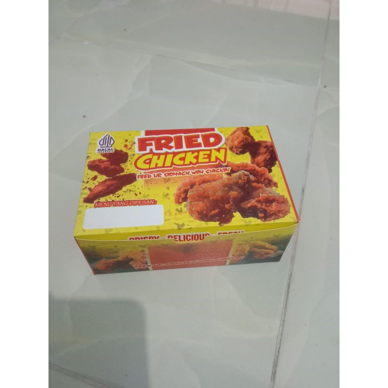 @100pcs Full color LAMINATED fried chicken boxes, uk 15x10x6 | Shopee ...