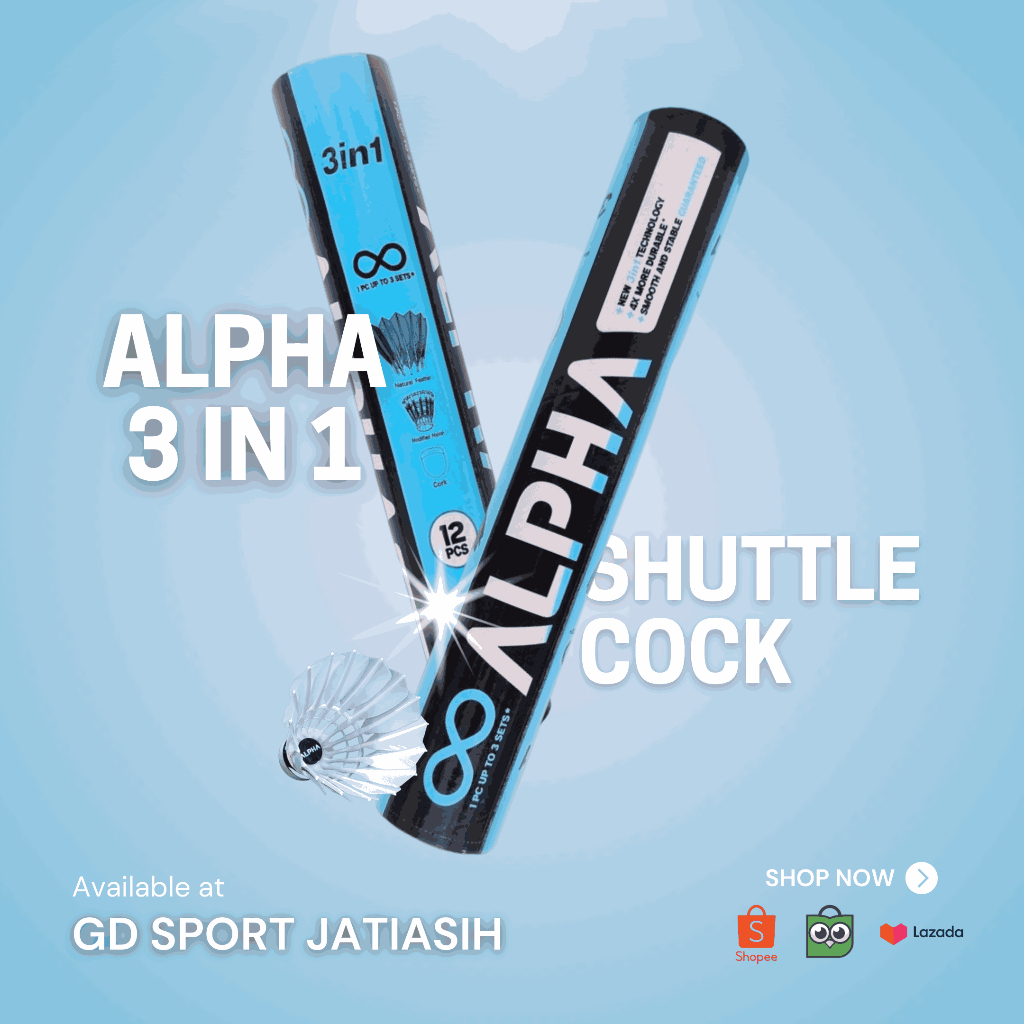 Alpha Pro 3in1 Shuttlecock 100% Original | Shopee Malaysia