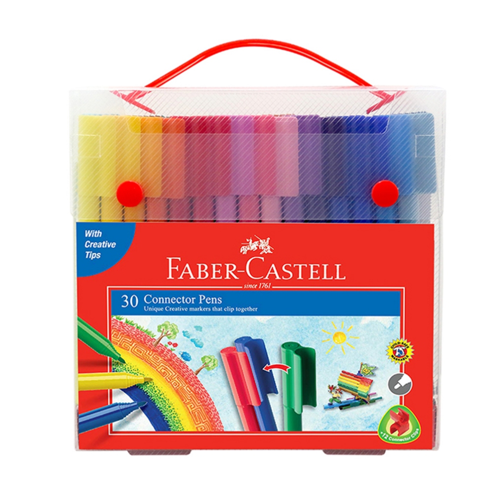 Faber Castell Pen Connector Color Markers 30 Gift Set / Connector Pen ...