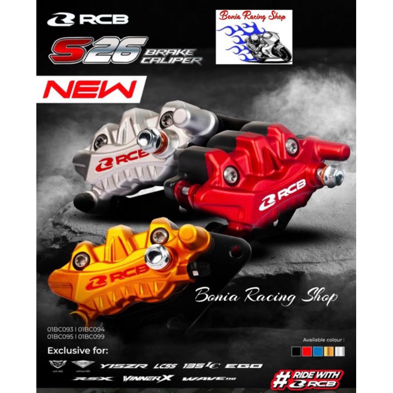 Rcb S-Series 2 Piston front caliper type S26 Vario / Beat / Scoopy ...