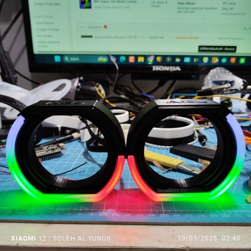 Shroud Biled RGB Striped Model BMW Sport Anti-Spot Bluetooth Control ...