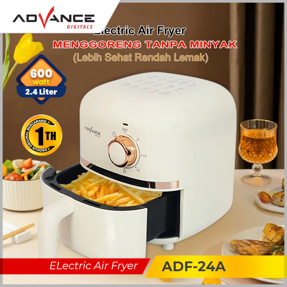MESIN Advance ADF 24A Digital Air Fryer Frying Without Oil 2.4 Liter ...