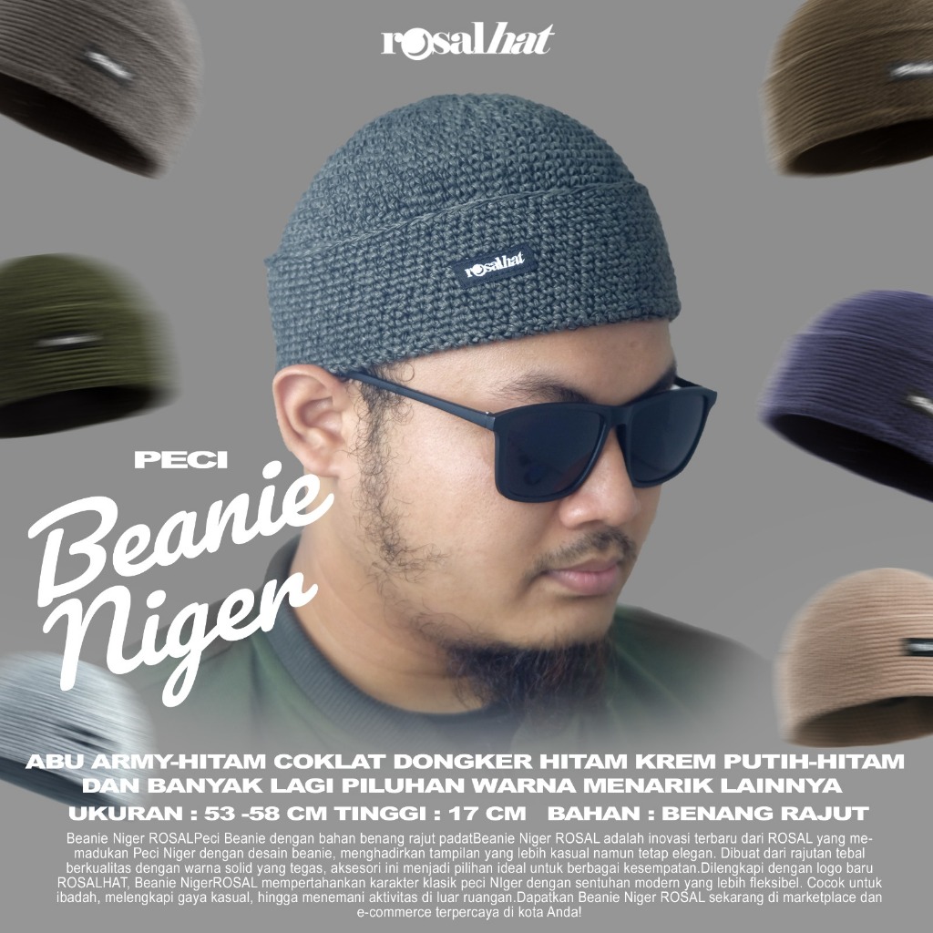 ROSAL Niger Beanie Cap - Men - All Sizes | Shopee Malaysia