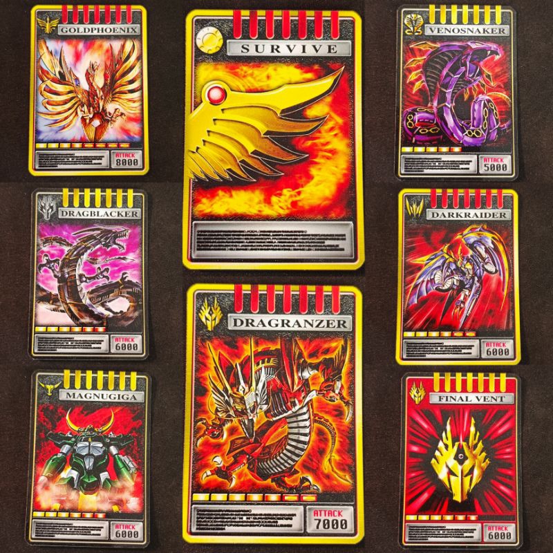 Kamen Rider Ryuki Advent Card Survive Final Vent Dragreder Custom Card ...