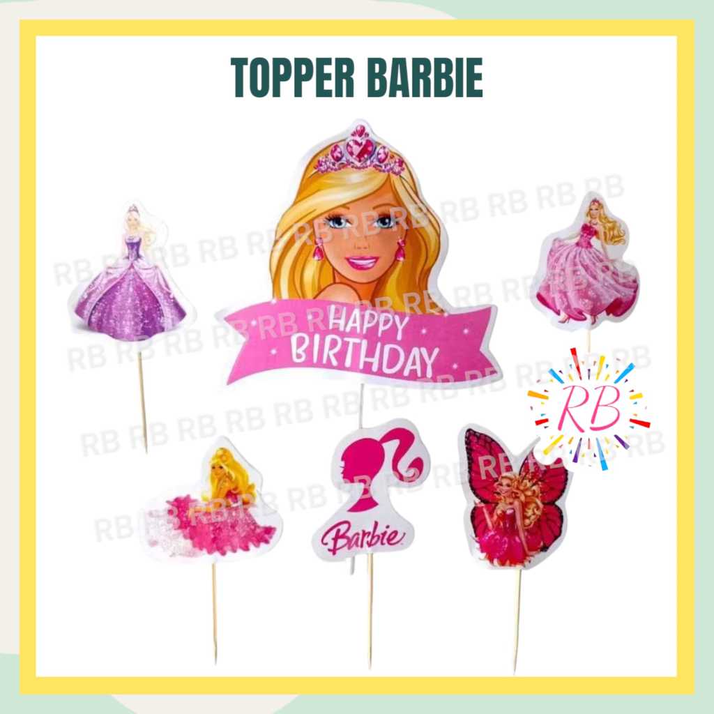 BARBIE Topper / Barbie Ken Cake Topper | Shopee Malaysia