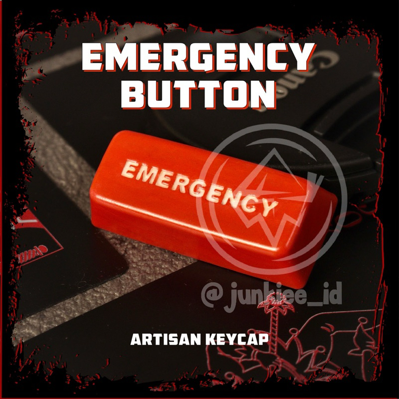 Emergency artisan keycaps SHIFT ENTER keycap 2.25u artisan mods panic button keycaps for ...