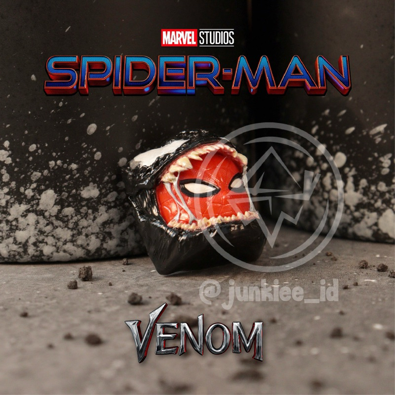 Spiderman artisan keycaps venom spiderman 2 black symbiote suit ...