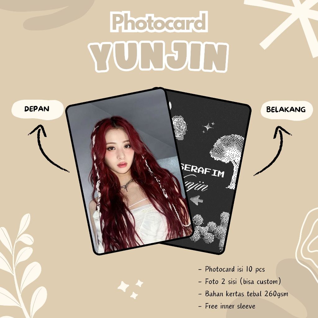 (10 PCS) YUNJIN LE SSERAFIM PHOTOCARD | Shopee Malaysia