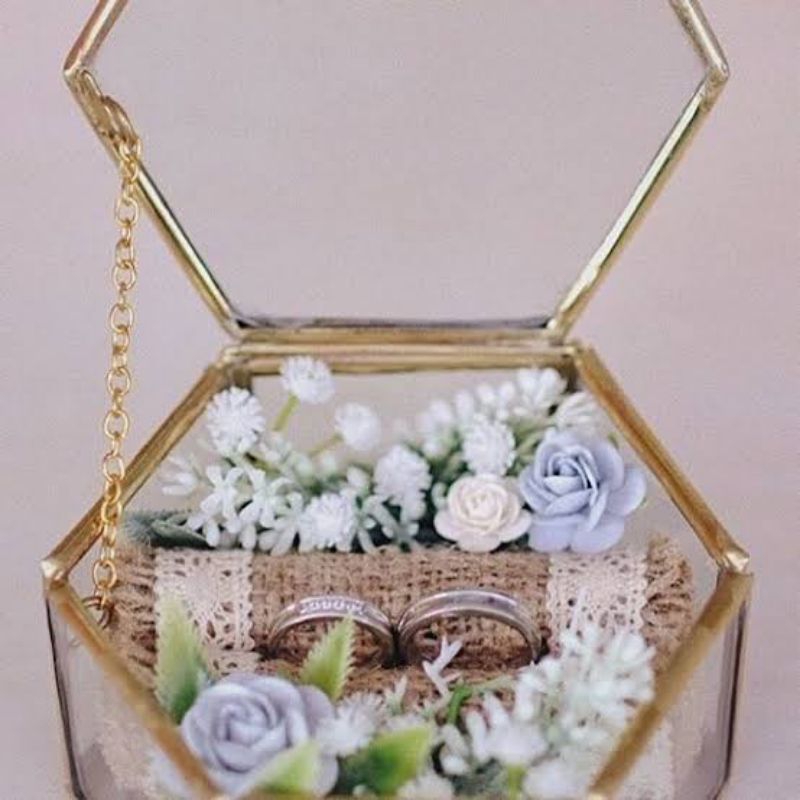 RUSTIC DOWRY RING BOX / RUSTIC WEDDING DOWRY RING BOX / TERRARIUM RING ...