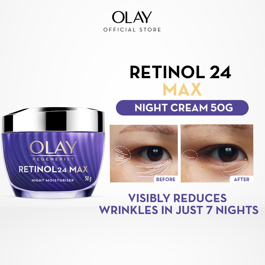 Olay PACKAGE Retinol Max + Regeneration Microsclupting Cream 50g ...