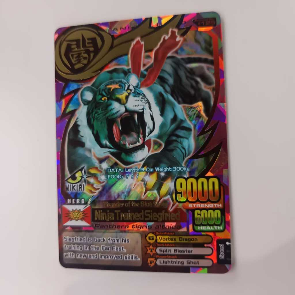 ORIGINAL Siegfried Evo 3 Animal Kaiser ULTRA RARE Ninja Trained Card ...