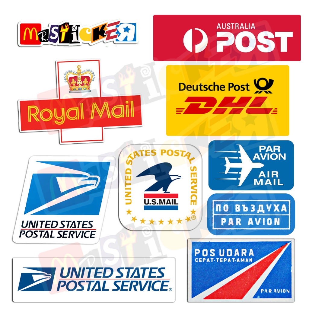Vintage sticker post air mail par avion international post logo sticker ...