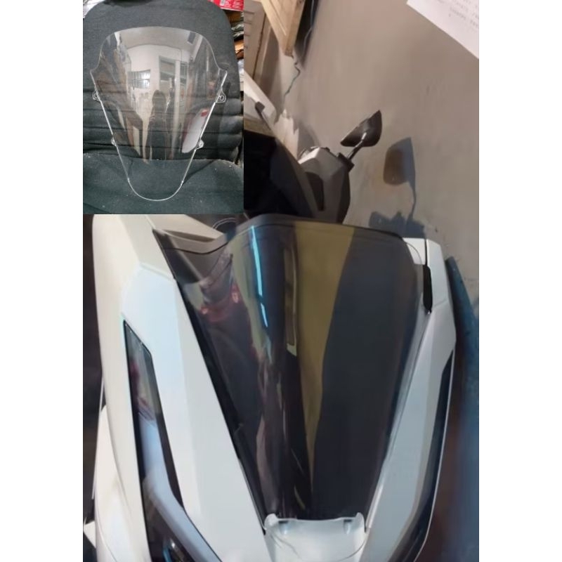 Windshield honda PCX new 2025 short thai model full acrylic material ...