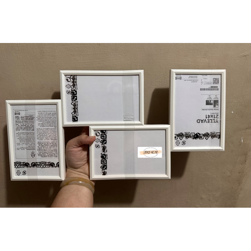 Collage frame for 4 white photos 21x14cm, multi-purpose photo frame ...