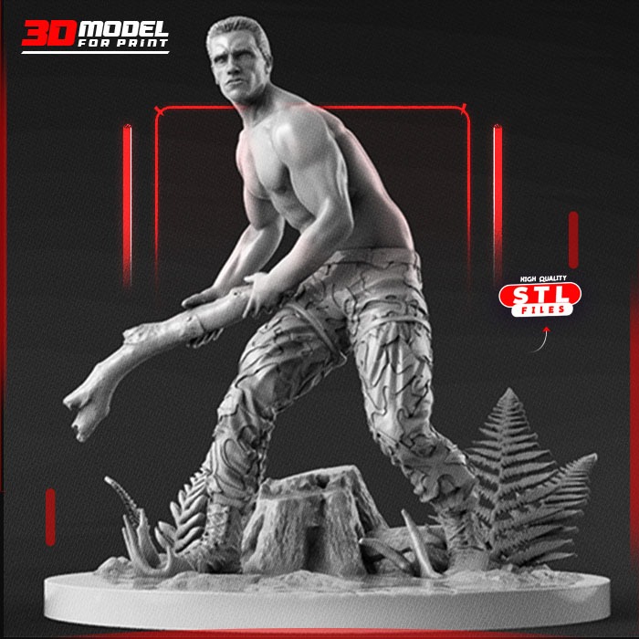 Dutch Diorama Predator 3D Action Figure - STL Model Kit, Ready to Print ...