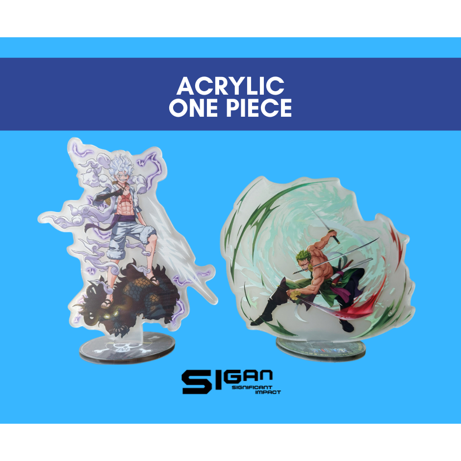 Acrylic One Piece Acrylic Luffy Zoro Display | Shopee Malaysia