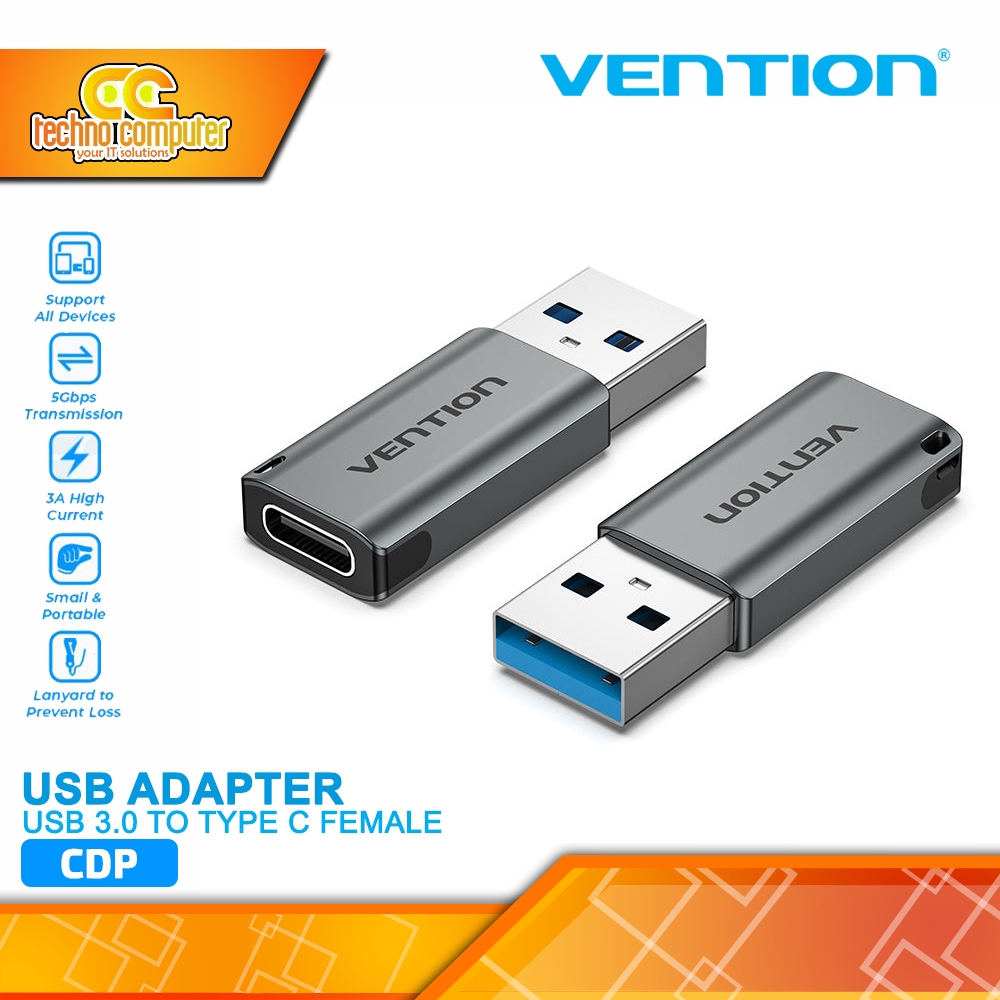 VENTION ADAPTER USB 3.0 to USB Type-C Female - CDP | Shopee Malaysia