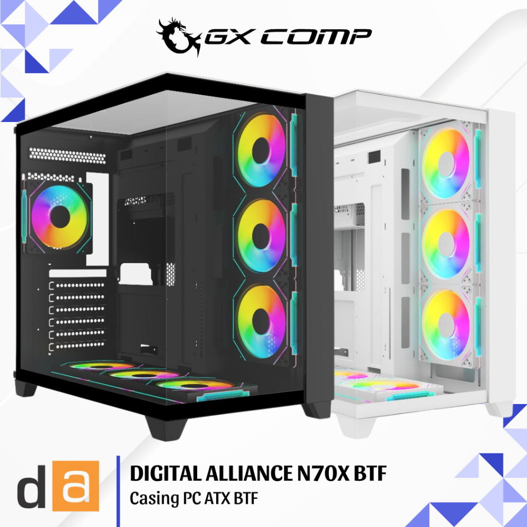 Digital Alliance N70X Black / White USB Type C Dual Chamber | ATX ...