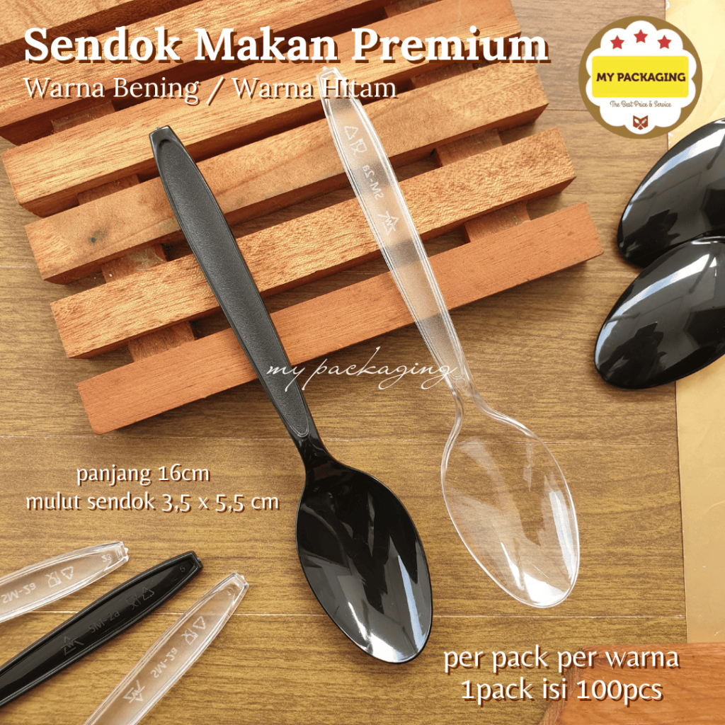 PREMIUM Plastic Tablespoon (100pcs) | Shopee Malaysia