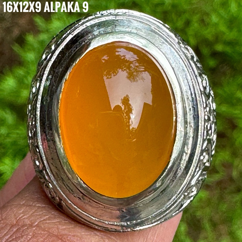 Natural Yellow Rafflesia Agate Ring | Shopee Malaysia