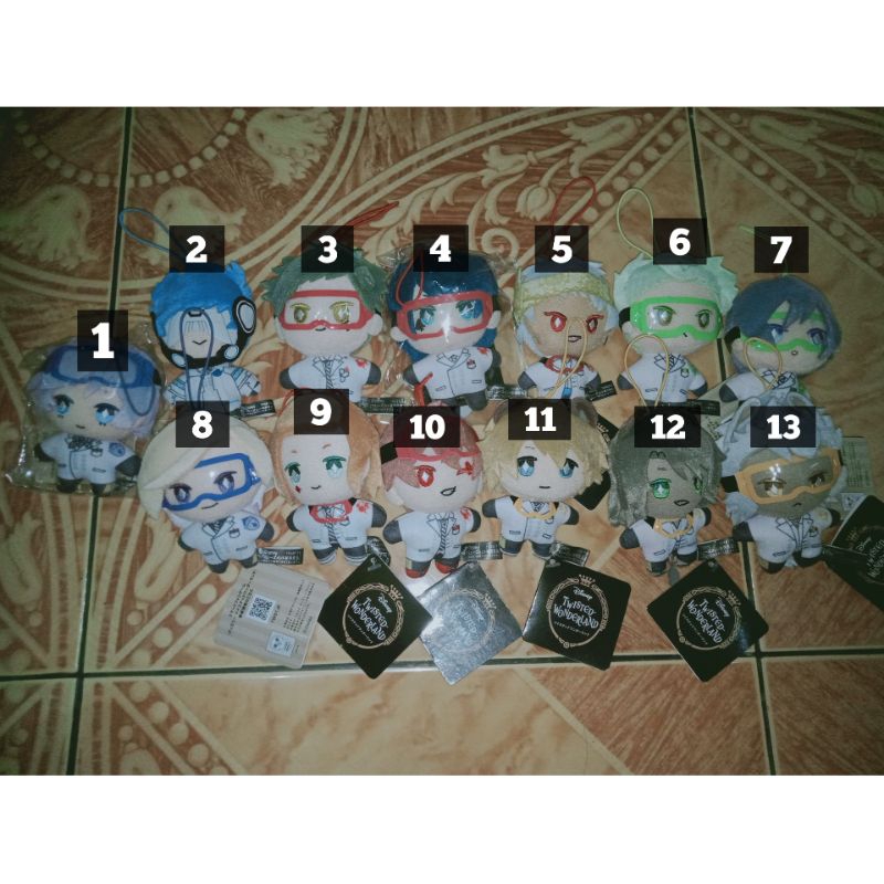 Official Twisted Wonderland Labwear Plushies!!( Vil, Cater, Jack ...