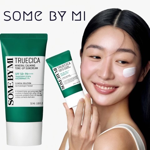 SOMEBYMI Suncream 50ml/SOME BY MI Truecica Mineral Calming Tone Up ...